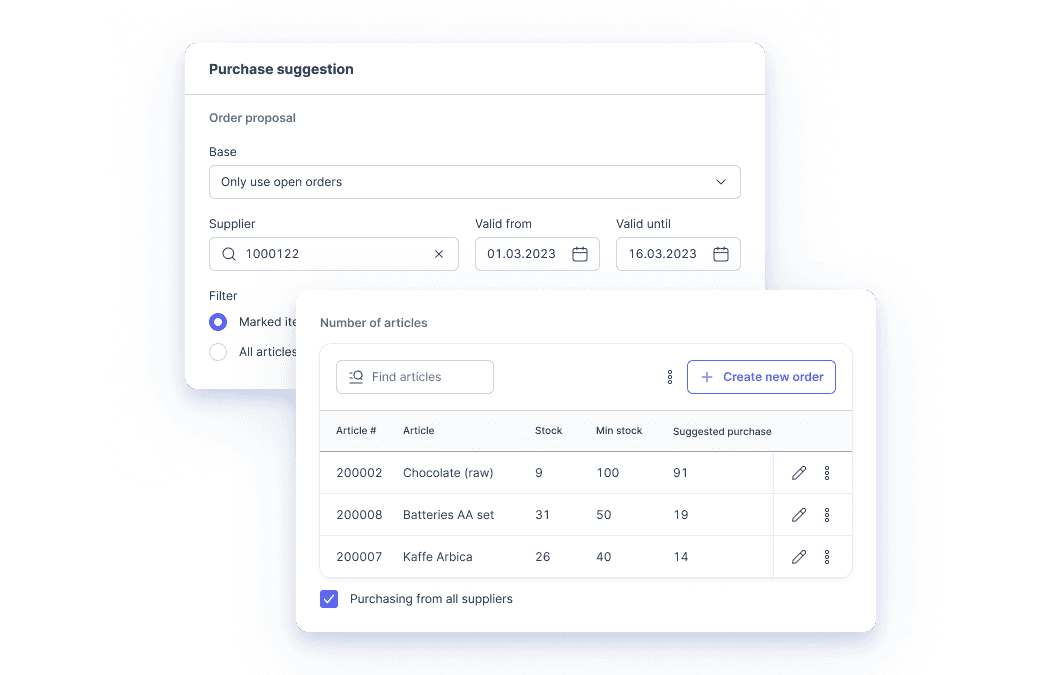 ERP procurement solution for your business | Xentral